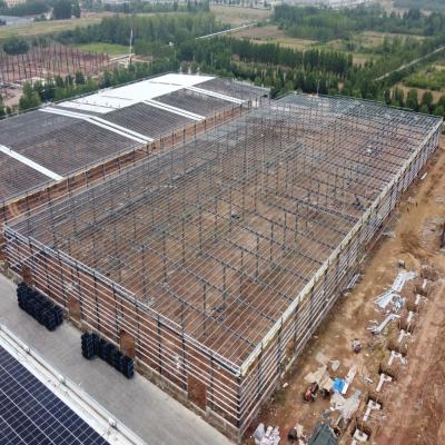 China Truss Roof Steel Warehouse Building with 50-Year Lifespan for sale