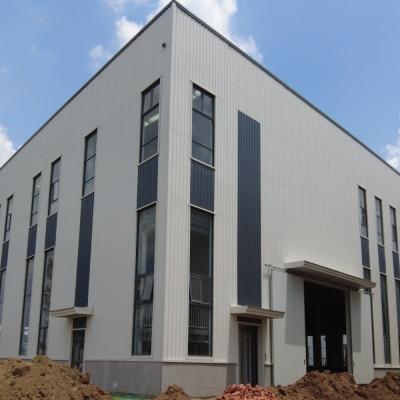 China Prefab Steel Structure Warehouse with Sandwich Panel Walls for sale