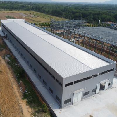 China Large Span Steel Factory Buildings with Mezzanine DIN Standard for sale