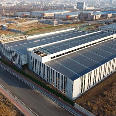China Multi Span Steel Structure Warehouse with Painted Surface for sale