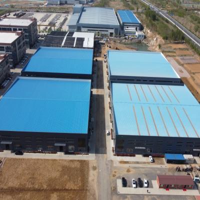 China Prefab Steel Structure Warehouse Building with Crane Support for sale