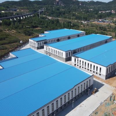 China Prefab Steel Structure Warehouse with Large Span and Crane Support for sale