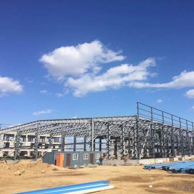 China Galvanized Steel Structure Warehouse Building with H-Section Frame for sale