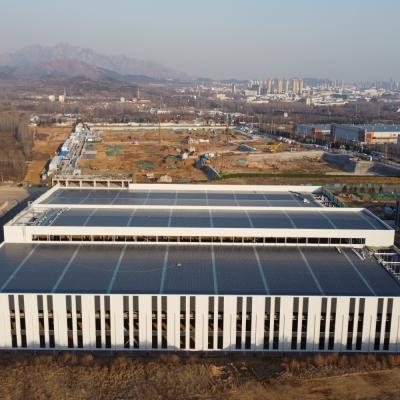 China Prefabricated Steel Warehouse Building Q345 with 50-Year Lifespan for sale
