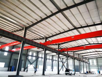 China Prefab Steel Structure Workshop Q235B Q355B Large Span Crane Ready for sale
