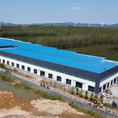 China Prefab Steel Structure Workshop with Galvanized Wall Panels for sale