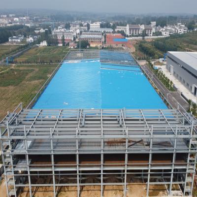 China Prefab Steel Structure Workshop with H-Section Beams Q235B Q355B for sale