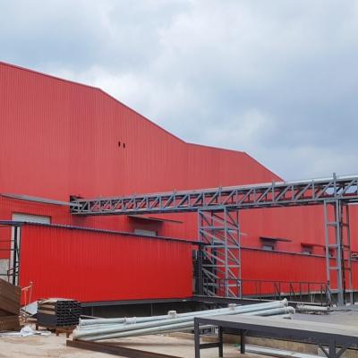 China Prefab Steel Structure Building with 50-Year Life Span for sale