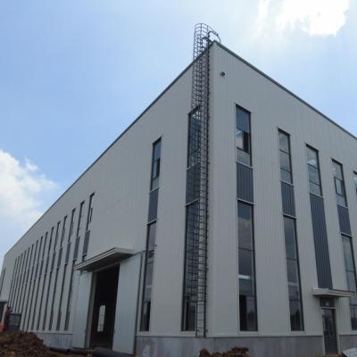 China Prefab Steel Industrial Building with EPS Sandwich Panels for sale