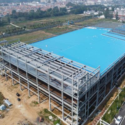 China Custom Pre-Engineered Steel Structure Building with Parapet Wall for sale