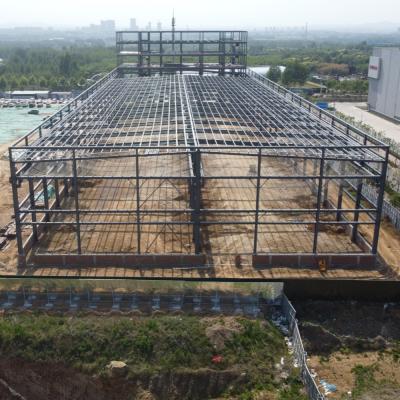 China Prefab Steel Structure Warehouse with H-Section Beams 50-Year Lifespan for sale