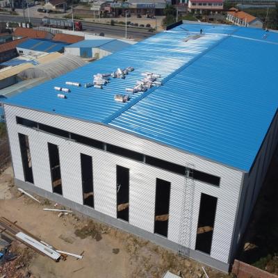 China Prefab Steel Structure Building with Sandwich Panel for Warehouse Construction for sale