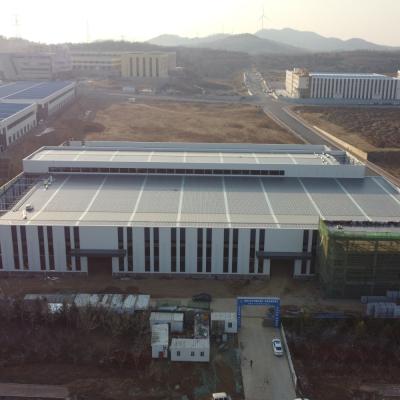 China Pre-Engineered Steel Warehouse with H-Section Beams and CE Certification for sale
