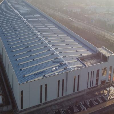 China Prefab Steel Structure Warehouse with H-Section Beams CE Certified for sale