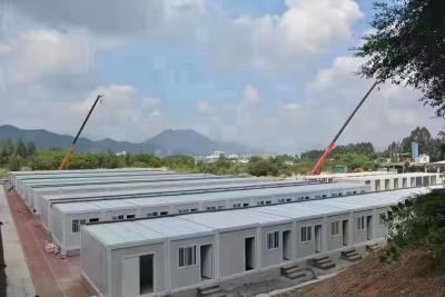 China Galvanized Steel Prefab Container House with Glass Wool Panels for sale