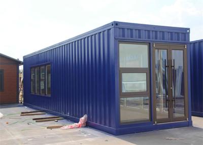 China Galvanized Steel Prefab Container House with Glass Wool Panels for sale