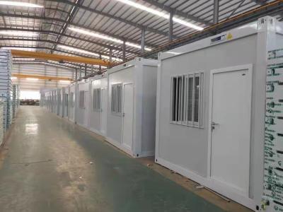 China Galvanized Prefab Container House with Glass Wool Panels for sale
