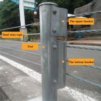 China Roadway Safety Barrier Fences With Flexible Steel Wire Rope Soft Cable Guardrail for sale