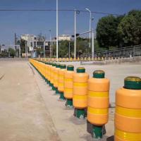 China Hot Dippe Galvanized Highway Guardrail Steel Anti-crash Traffic Safety Roller Barrier for sale