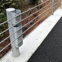 China Wire Rope Barrier Fences Safety Road Barriers Galvanized Powder Coated for sale