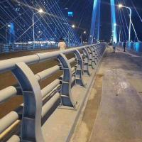 China Road Safety Customized Color Metal Beam Bridge Guardrail With ISO9001 2008 for sale
