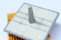 China 100x100x25mm Aluminum Cat Eyes Road Stud Road Pavement Marker for Parking Lots for sale