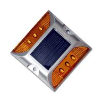 China Durable Road Cone Sign Highway Road Spike Aluminum Solar Road Stud with LED Lights for sale