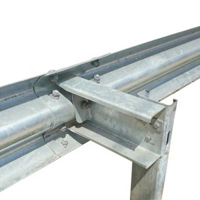 China Highway Guardrail Crash Barrier Hot-dip Galvanized Block with Anti-corrosion Coating for sale
