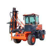 China Guardrail Pile Driver Wheeled Highway Guardrail Drilling Machine Vibro Machine for sale