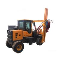 China Guardrail Pile Driver Wheeled Highway Guardrail Drilling Machine Vibro Machine for sale