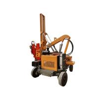 China Guardrail Pile Driver Wheeled Highway Guardrail Drilling Machine Vibro Machine for sale