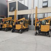 China CE Highway Guardrail Pile Driver Machine Hydrualic For Drilling for sale