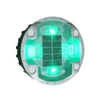 China 30T Aluminum LED Solar Road Stud for Highway Driveway Marker in Green and Yellow for sale