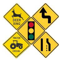 China Manufactured Customized Road Safety Signs Board with Reflective Tape 10cm-25cm for sale