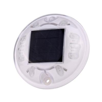 China LED Cat Eye Round Solar Road Stud in Blue with High Intensity Reflective Tape and PVC for sale