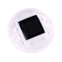 China LED Cat Eye Round Solar Road Stud in Blue with High Intensity Reflective Tape and PVC for sale