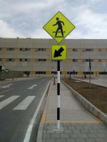 China Customized Size Roadway Safety Posters Aluminium Sign Board Steel for Products for sale