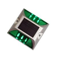 China Waterproof Solar Aluminum Embedded Cat Eyes Road Stud for Road Cone Sign 104*123*23mm for sale