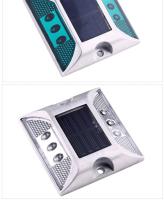 China Waterproof Solar Aluminum Embedded Cat Eyes Road Stud for Road Cone Sign 104*123*23mm for sale