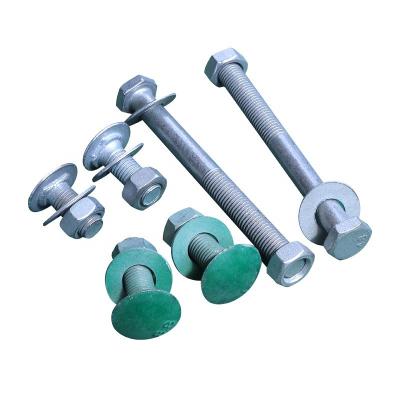 China Highway Guardrail Round Head Hot Dip Galvanized Bolt for Roadway Safety Standards for sale