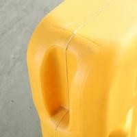 China 2M PE T Shape Red Yellow Water Filled Plastic Road Traffic Barrier For Road Safety for sale