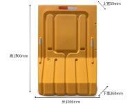 China Road Safety Water Filled Crash Barrier Traffic In Vibrant Colors With PE Material for sale