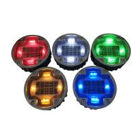 China Road Cone Sign Aluminum LED Solar Road Stud with High Reflection and 30T Resistance for sale