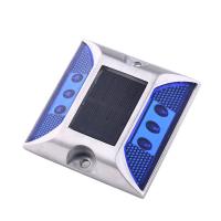 China 104*123*23mm Red Led Reflective Aluminum Cat Eye Solar Road Stud for Industrial Areas for sale