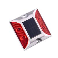China Red Reflective Tape Aluminium PC Solar Road Stud for Increased Road Visibility for sale
