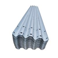 China Galvanized W Beam Guardrail in Highway Traffic Barrier with Zinc Coating 550-600g/m2 for sale