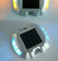 China Aluminium PC Solar Road Stud with Red LED Reflector and Solar Charging Capability for sale