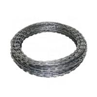 China Galvanized And Powder Coated Barbed Wire Fencing For Outdoor Perimeter Security for sale
