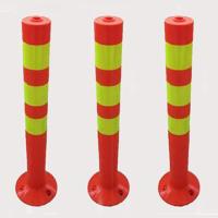 China Roadway Safety High Visible Reflective Red PE Traffic Cones For Traffic Control for sale