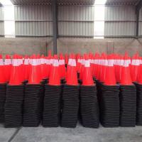 China PE Plastic Road Cone For Highway Traffic Safety In Eye-Catching Orange for sale
